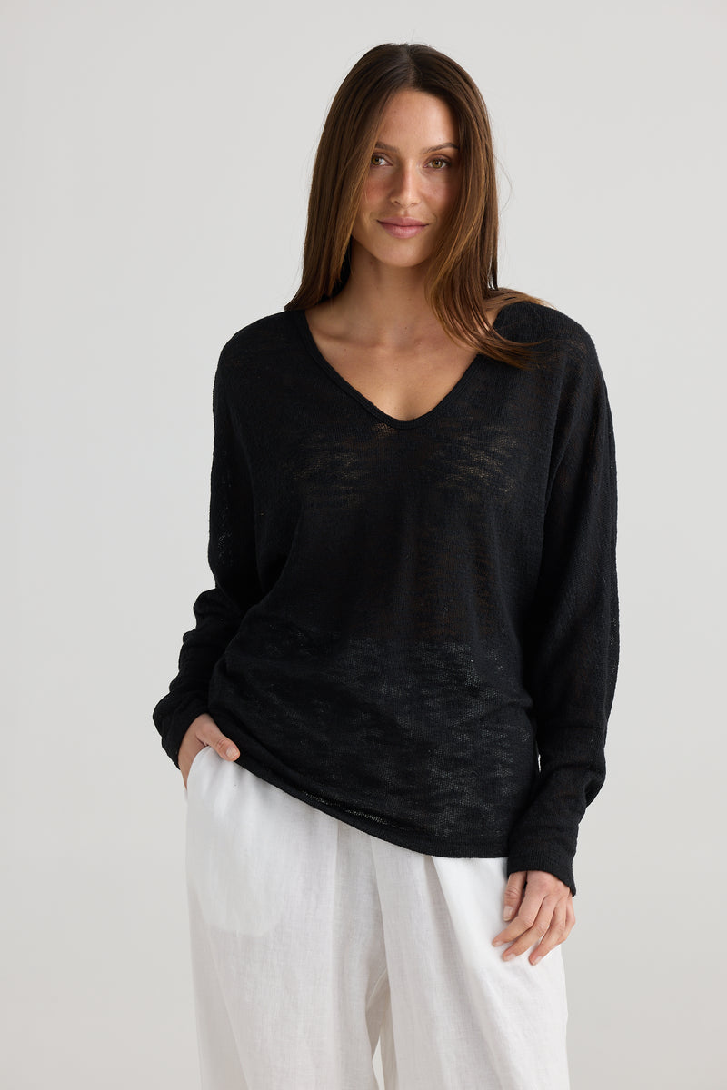 Slouch Top - Black– Oh So Pretty NZ