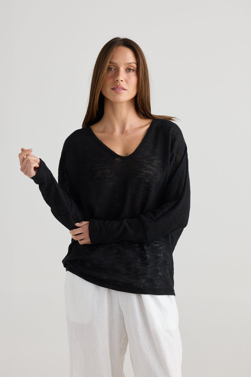 Slouch Top - Black– Oh So Pretty NZ